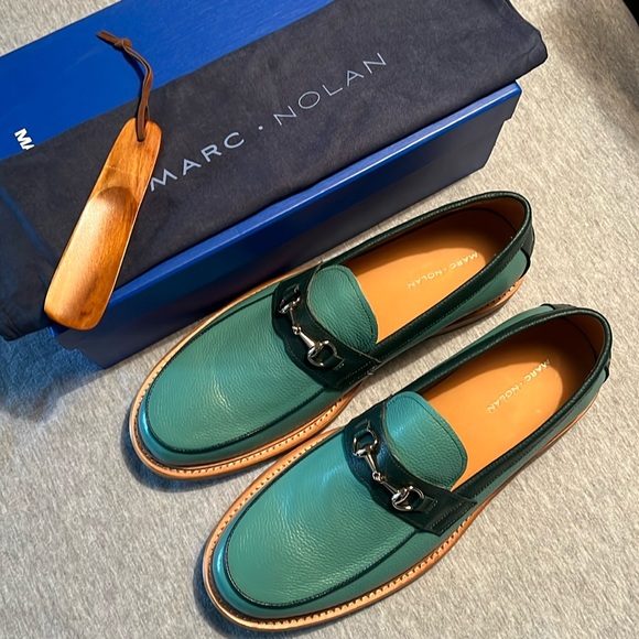 Marc Nolan | Shoes | Nwt Marc Nolan Boardwalk Teal Horsebit Loafers ...